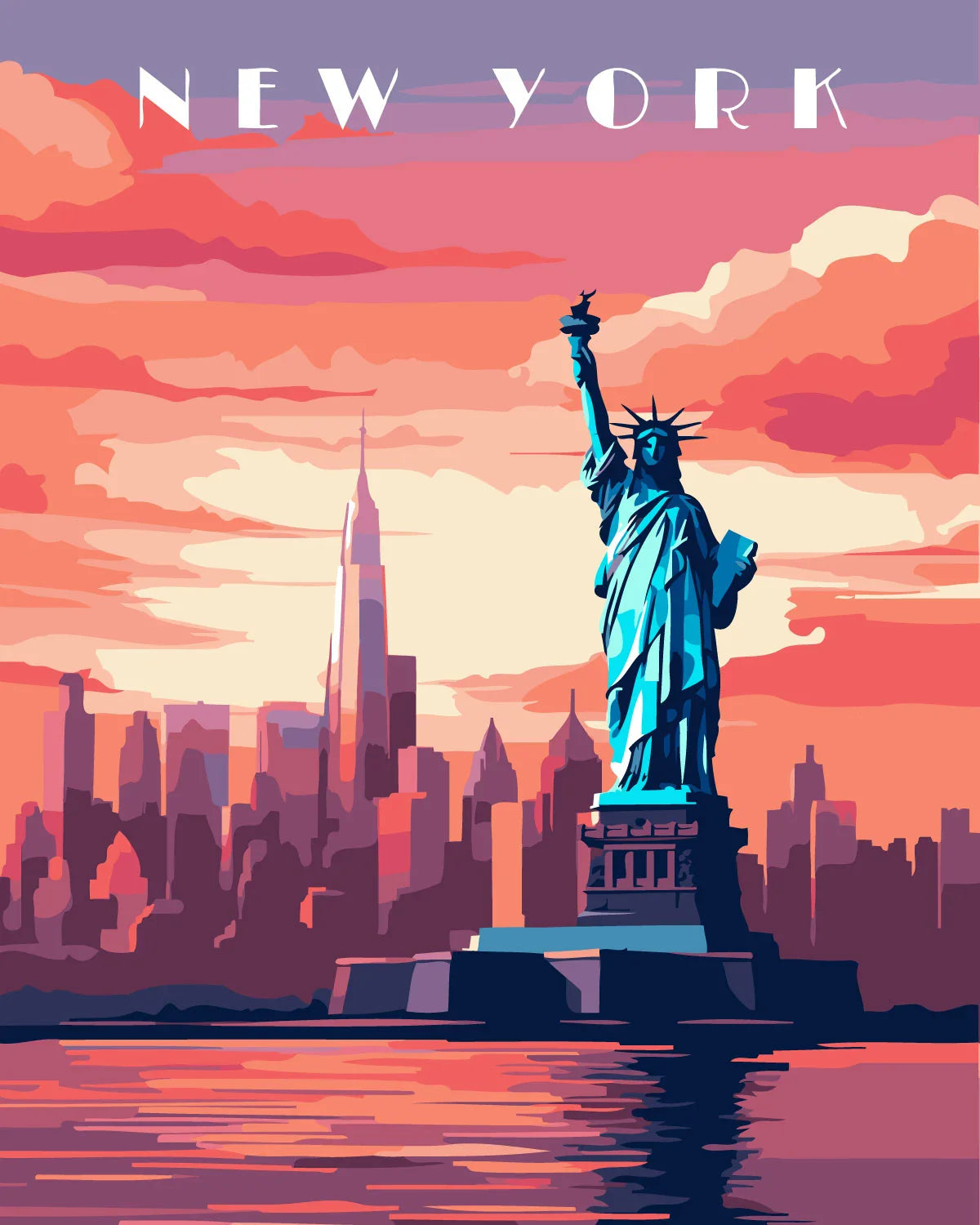 Architectural Paint by Numbers | Landmarks & Cityscapes Kits – ArtSpark
