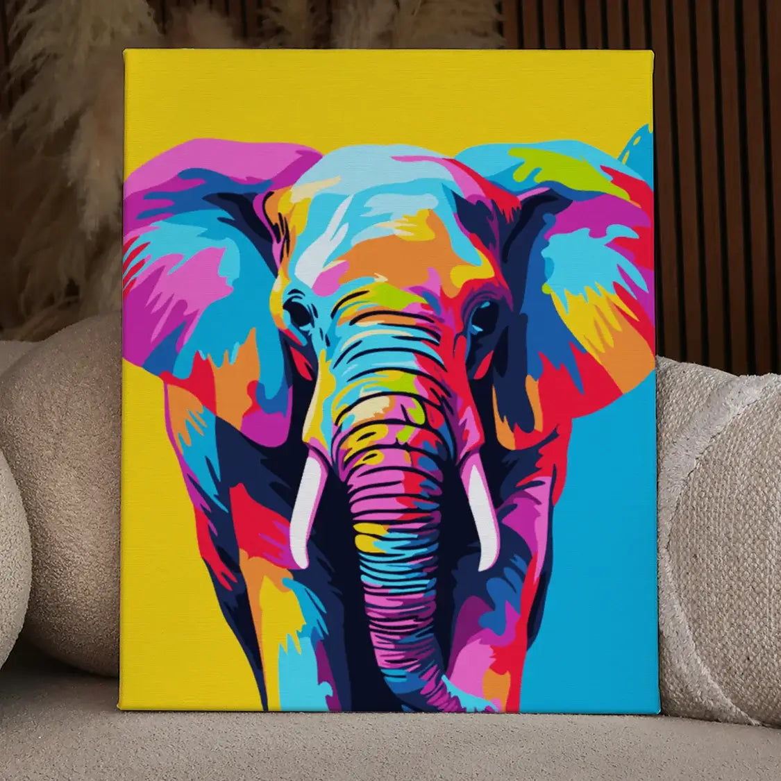 Abstract Elephant - Paint by Numbers Kit – ArtSpark